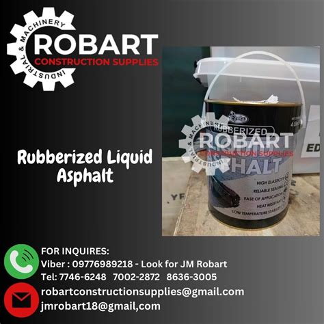 Rubberized Liquid Asphalt Commercial And Industrial Construction Tools