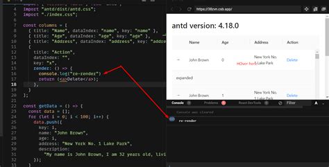 Table Expandedrowrender Triggers On Mouse Movement In The Table · Issue 33342 · Ant Designant