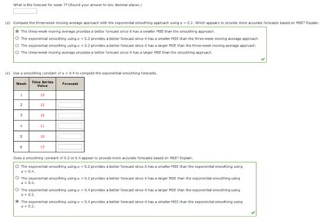 Solved Consider The Following Time Series Data Week23456