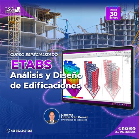 Etabs Análisis Y Diseño De Edificaciones 2025 I Lsgingenieros