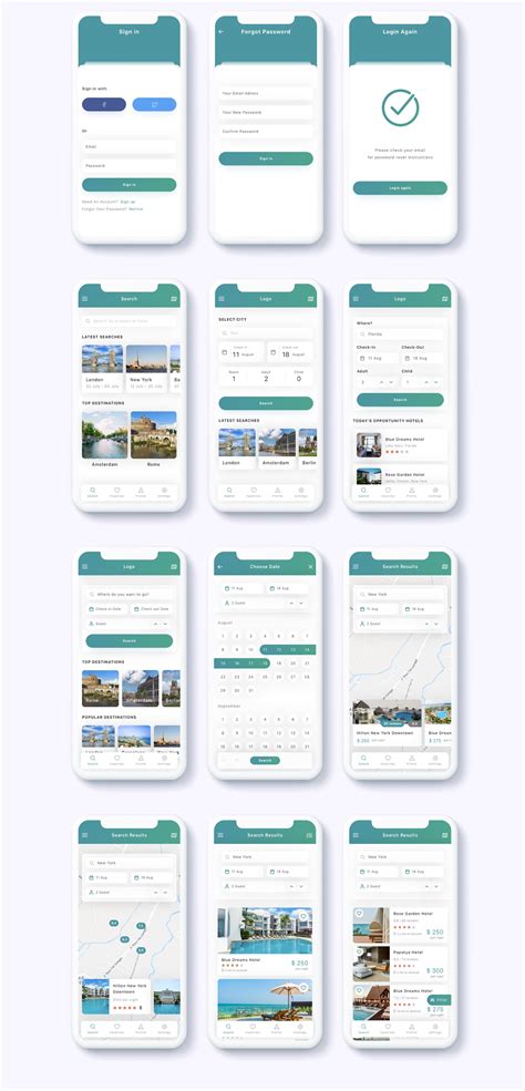 Cesha Hotel Booking And Reservation App Ui Kit In 2025 Hotel Booking