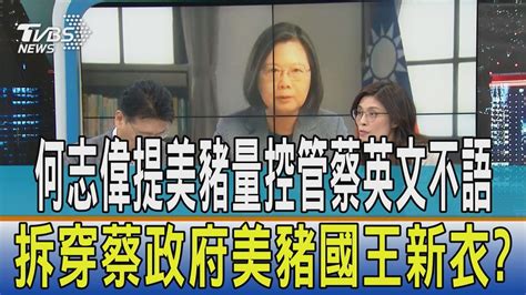 【少康開講】何志偉提美豬量控管蔡英文不語 拆穿蔡政府美豬國王新衣 Youtube