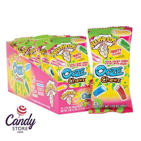 Warheads Ooze Chewz Sour Candy Filled W Ooze 10ct