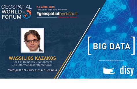 Disy Presents Geo Etl Add On At Geospatial World Forum 2019 Disy