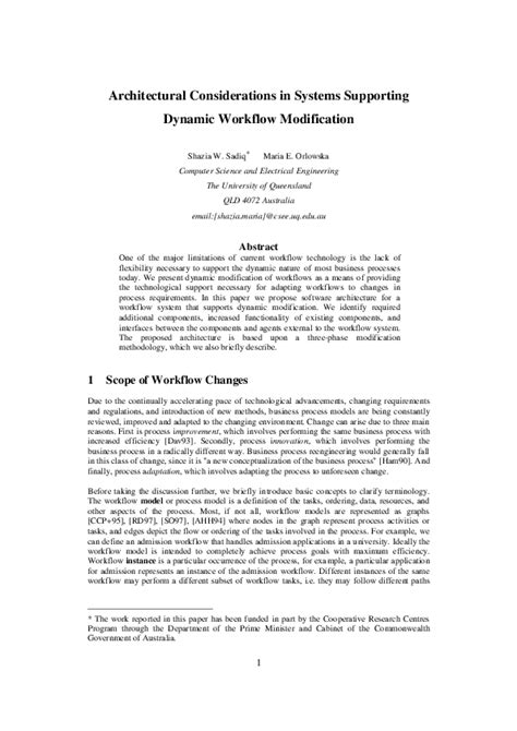 Pdf Architectural Considerations In Systems Supporting Dynamic