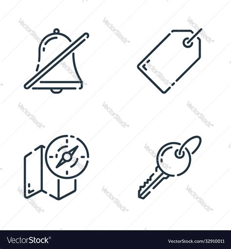User Interface Line Icons Linear Set Quality Line Vector Image