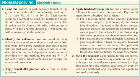Kirchoff Rules AP Physics B