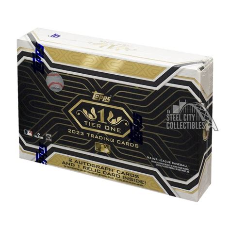 2023 Topps Tier One Baseball Hobby Box Steel City Collectibles