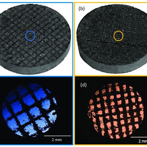 Ti Substrate Printed With A A 1 Mm 2 And B 0 5 Mm 2 Grid And Sem