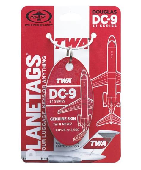 Twa Dc 9 N976z Keychain