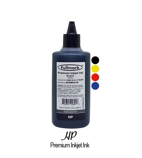 Premium Inkjet Ink For Hp Ml Bottle Fullmark Pte Ltd