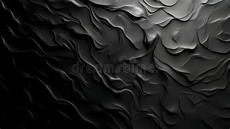 Abstract Black Wavy Textured Surface Design Stock Illustration Illustration Of Wavy Grayscale