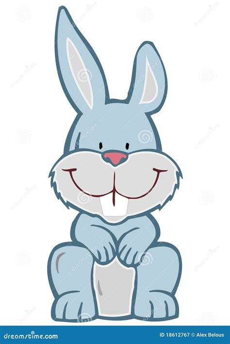 Vector Illustration Cheerful Hare Stock Vector Illustration Of