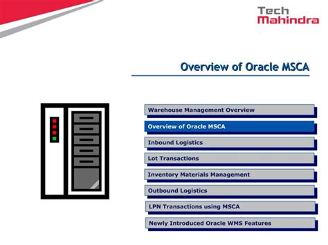 oracle wms and oracle msca overview ppt operating systems