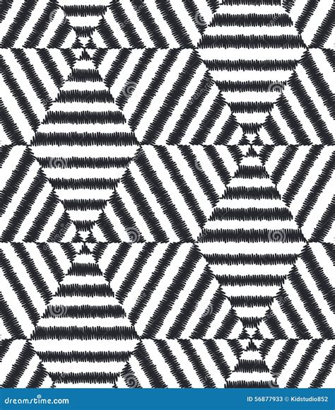 Seamless Geometric Mesh Textured Pattern Stock Vector Illustration Of Design Interlocking