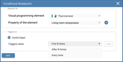 Inserting Conditional Breakpoint Tracking Changes Of The Thermometer