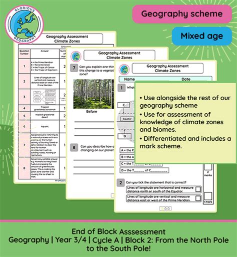 End Of Block Assessment Geography Scheme Year 3 4 Cycle A Block