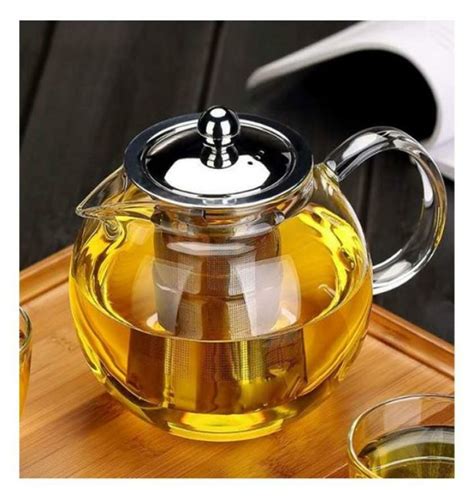 내열 유리주전자 티포트 950ml 스텐거름망 티팟 뚜껑 티몬