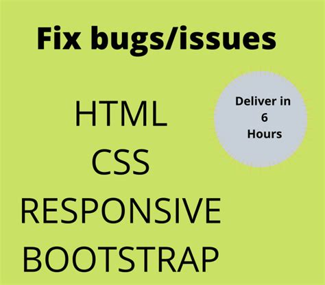 Fix Html Css Bootstrap Responsive Issue Within 6 Hours By Safwansial