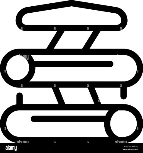 Illustration Of An Industrial Pipeline System Connecting Processing