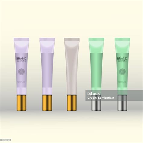 벡터 3d 아름다움 화장품 제품까지 조롱입니다 광고 브랜드에 대 한 격리 된 현실적인 병입니다 화장품 포장 디자인 서식 파일입니다 3차원 형태에 대한 스톡 벡터 아트 및