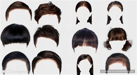 发型模板·设计图 其他 Psd分层素材 设计图库 昵图网