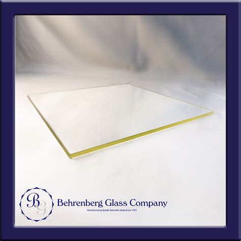 12 Square Flat Glass 6 Mm Borosilicate Glass
