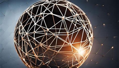 Abstract Globe With Interconnected Nodes Premium Ai Generated Image