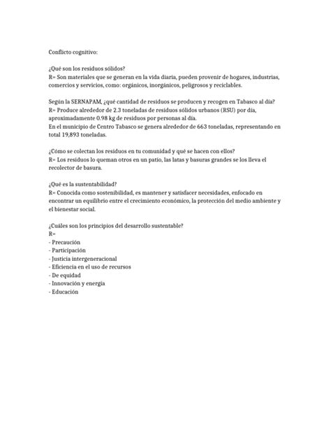 Conflicto Cognitivo Pdf