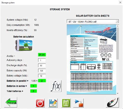 Sizing Of The Storage System Download Scientific Diagram