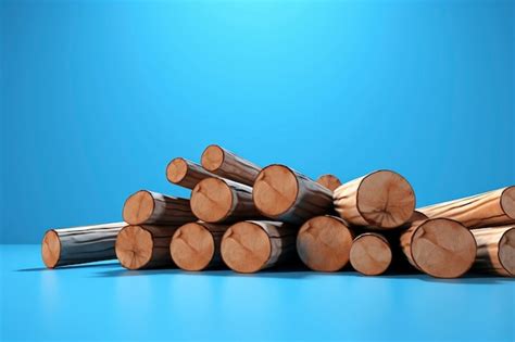 Free Photo 3d Rendering Of Wood Logs