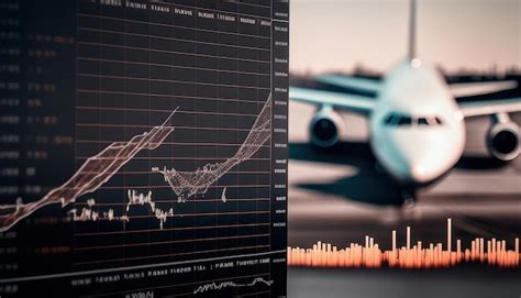 Premium Ai Image A Screen Showing A Plane And A Graph Showing A Plane In The Background