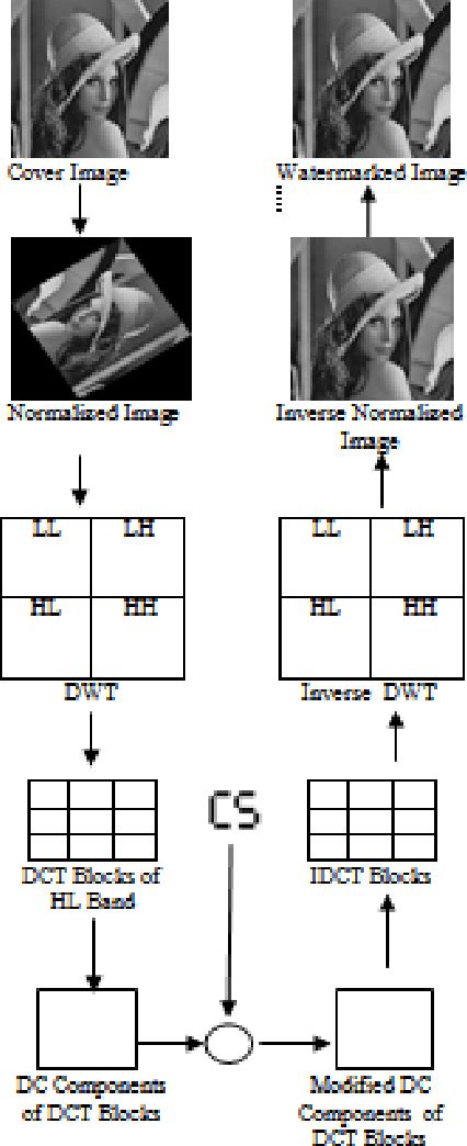 Figure 2 From A Robust Watermarking Algorithm Based On Image Normalization And Dc Coefficients