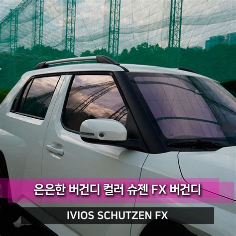 자동차 썬팅 브랜드 이비오스 신제품 슈젠 Fx 버건디 윈도 틴팅 추천 네이버 블로그