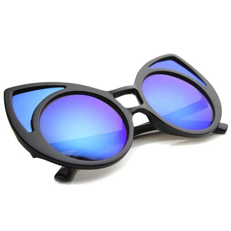 Oversize Window Cat Eye Revo Lens Sunglasses Zerouv