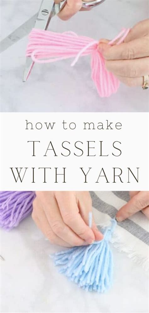 HOW TO MAKE YARN TASSELS LIFE ON SUMMERHILL