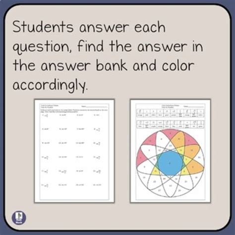 Unit Circle Exact Values Color By Number Trigonometry By Hoff Math