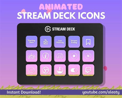 animated stream deck icons animated cherry blossom icons animated