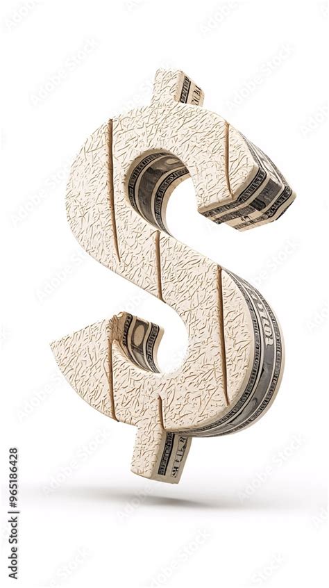 Illustration Of A Shrinking Dollar Sign With A Downward Arrow