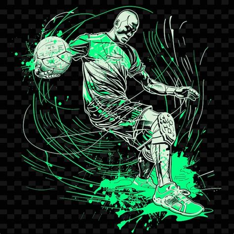 Takraw 선수 Takraw 신발과 무 일러스트레이션 평평한 2d 스포츠 세 배경으로 공을 다 프리미엄 Ai 생성 Psd