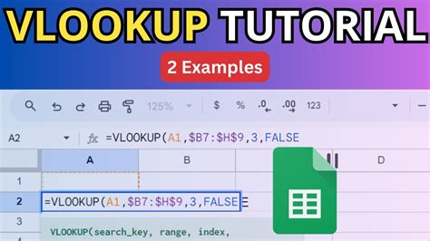 VLOOKUP In Google Sheet A Tutorial For Vertical Lookup YouTube