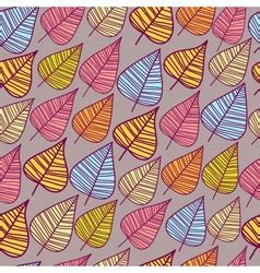 A Seamless Pattern With Leaf Royalty Free Vector Image