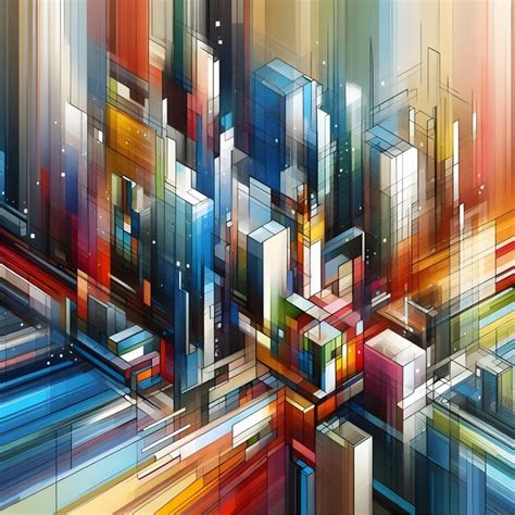 Vibrant Architectural Marvels Exploring Abstract Colorful Buildings Premium Ai Generated Image