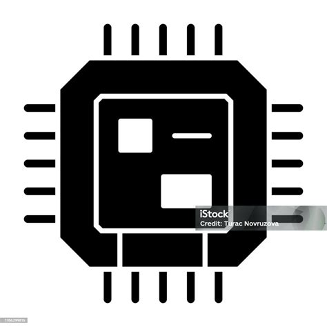중앙 처리 장치 솔리드 아이콘 로봇 화 개념 흰색 배경에 Cpu 기호 글리프 스타일 모바일 개념 웹 디자인의 컴퓨터 칩 또는 마이크로 칩 아이콘 벡터 그래픽 0명에 대한
