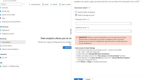 Aktivieren Von Fleet Analytics Vorschau Azure Cosmos Db For Nosql Microsoft Learn