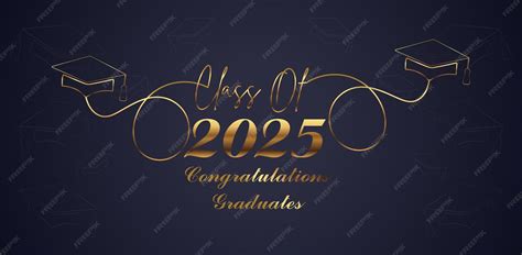 Premium Vector Class Of 2025 Congratulations Graduates Diploma