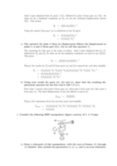 solution introduction to robotics homework2 and solution introduction
