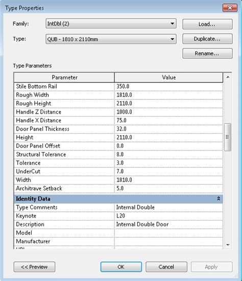 Door Parameters In Autodesk Revit Download Scientific Diagram