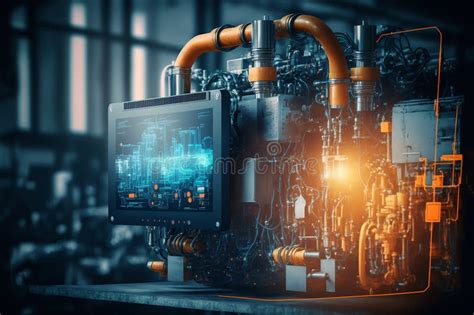 Industrial Technology Concept Factory Automation Smart Factory Generative Ai Stock Image