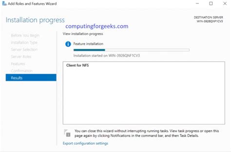 Configure NFS Client On Windows Server ComputingForGeeks